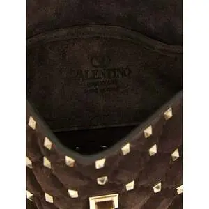 Valentino Garavani Rockstud Shoulder Bag - Brown