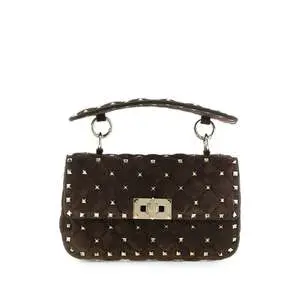 Valentino Garavani Rockstud Shoulder Bag - Brown