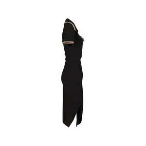 VIVIENNE WESTWOOD Cotton Jersey Embroidered Orb Day Dress - Black