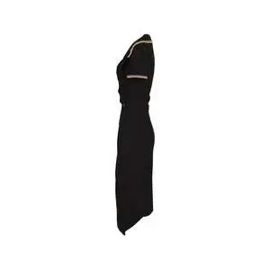 VIVIENNE WESTWOOD Cotton Jersey Embroidered Orb Day Dress - Black
