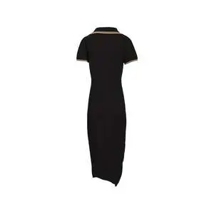 VIVIENNE WESTWOOD Cotton Jersey Embroidered Orb Day Dress - Black