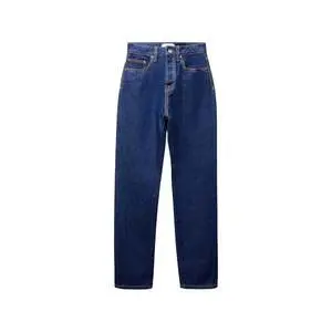 Versace Indigo Denim Straight-leg Jeans With Medusa Hardware - Blue