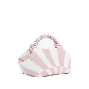 GANNI Textured Leather Shoulder Bag - Pink