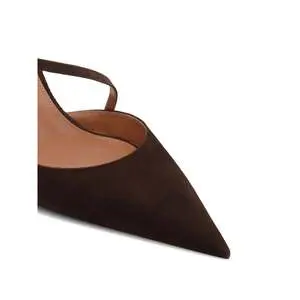 AQUAZZURA Suede Stiletto Pumps - Brown