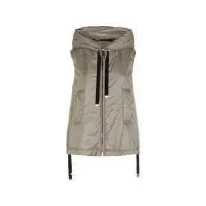 Max Mara Sleeveless Hooded Vest - Cream
