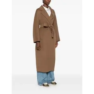 Max Mara Single Breasted Coat - Brown