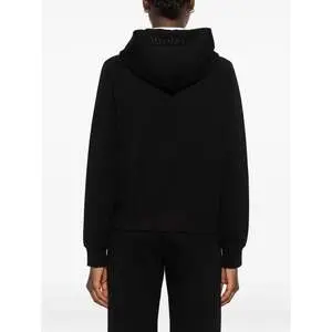 Max Mara Zip-up Hoodie With Rear Logo Embroidery
