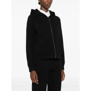 Max Mara Zip-up Hoodie With Rear Logo Embroidery