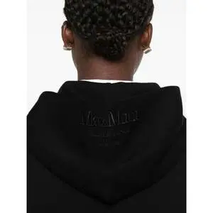 Max Mara Zip-up Hoodie With Rear Logo Embroidery