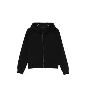 Max Mara Zip-up Hoodie With Rear Logo Embroidery
