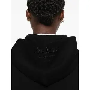 Max Mara Zip-up Hoodie With Rear Logo Embroidery