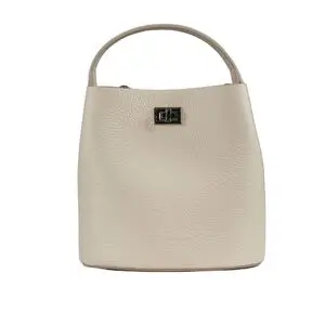 HAMEL ATELIER Neutrals Riva Leather Crossbody Bag Beige - Beige/black
