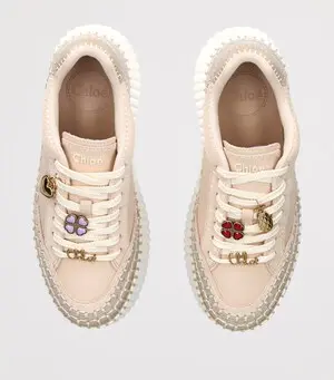 Chloé Leather Nama Runner Platform Sneakers
