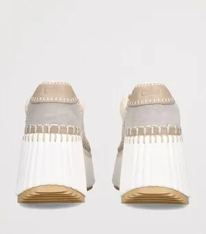 Chloé Leather Nama Runner Platform Sneakers