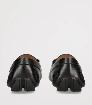 FERRAGAMO Leather Parigi Driving Shoes