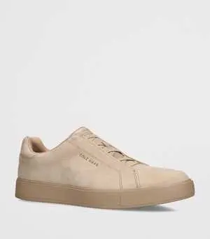 Cole Haan Leather Grandprø Luxe Slip-on Sneakers - Brown