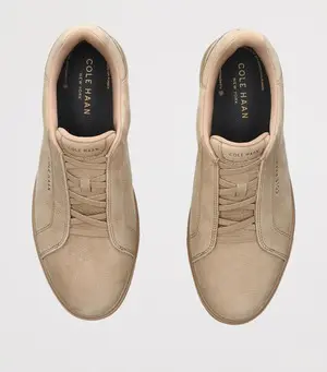 Cole Haan Leather Grandprø Luxe Slip-on Sneakers - Brown