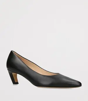 Gabriela Hearst Leather Peggy Heeled Pumps 50