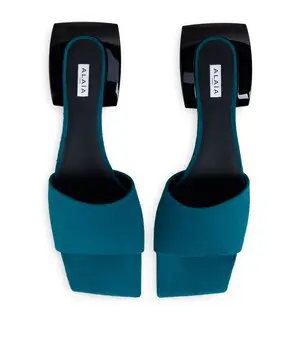 Alaïa Suede Ellipse Mules 30