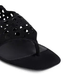 Alaïa Suede Vienne Thong Sandals