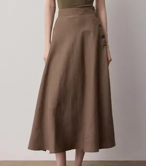 Ralph Lauren Linen Kenzie Skirt