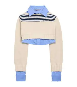 Balenciaga Double Layer Sweater Shirt