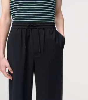 Loewe Wool-blend Drawstring Trousers