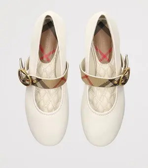 Burberry Leather Robin Ballet Flats