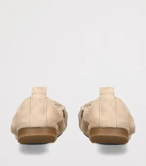 Burberry Suede Fawn Loafers