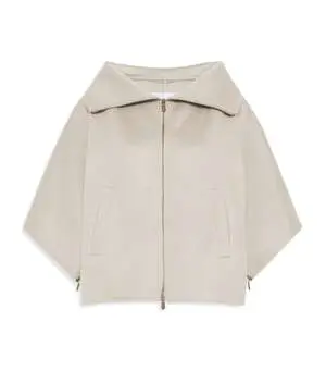 Max Mara Cashmere Cape-sleeve Jacket