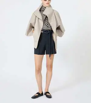 Max Mara Cashmere Cape-sleeve Jacket