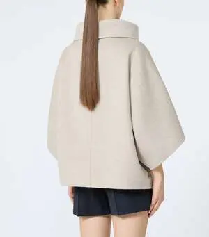 Max Mara Cashmere Cape-sleeve Jacket