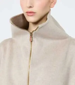 Max Mara Cashmere Cape-sleeve Jacket