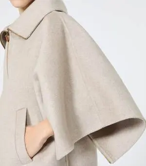 Max Mara Cashmere Cape-sleeve Jacket