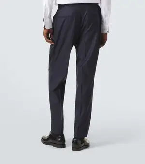 Brunello Cucinelli Wool And Silk Straight Pants