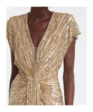 Jenny Packham Zola Sequined Tulle Gown