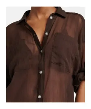 ZANELLATO Mika Sheer Maxi Shirt Dress