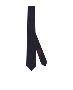 Gucci Jacquard Neck Tie - Blue