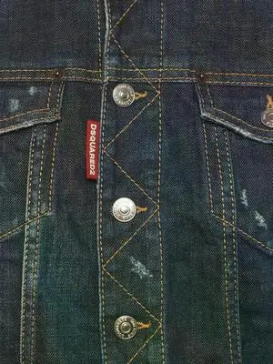 Dsquared2 Distressed Denim Sleeveless Jacket