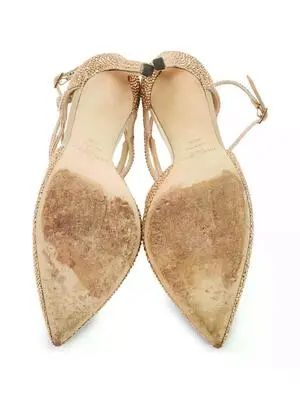 JIMMY CHOO Lancer Crystal Embellished Multi-strap Pumps
