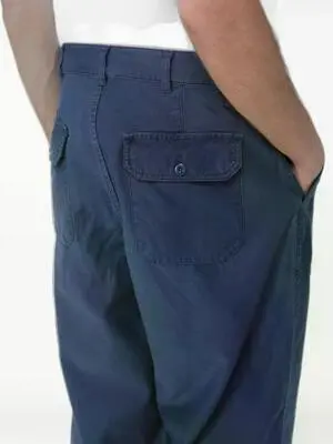 BLAUER. Wide-leg Cotton Trousers