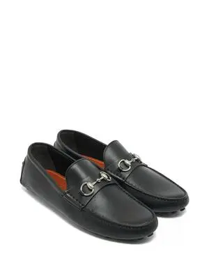 Gucci Horsebit Leather Loafers - Black