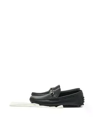 Gucci Horsebit Leather Loafers - Black