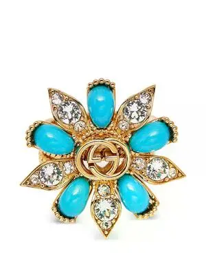 Gucci Interlocking G Flower Ring