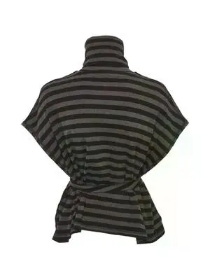 Sonia Rykiel Paris Striped Belted Top