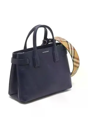 Burberry Banner Small Tote Bag - Blue