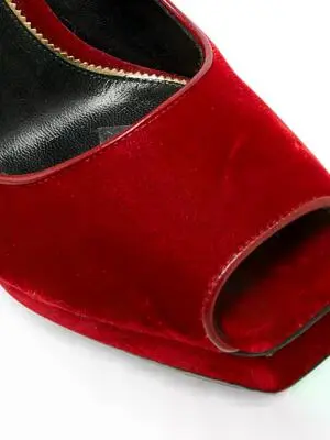 TOM FORD Velvet Peep-toe Pumps