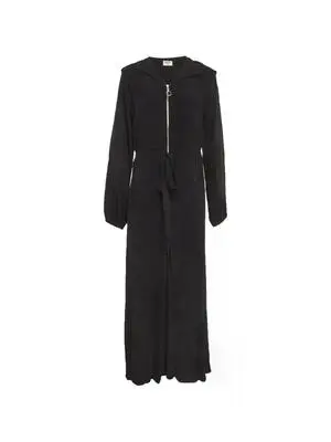 424 Zipped Hooded Maxi Dress