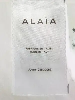 Alaïa Light Denim Bandeau Bustier Top