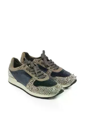 Philipp Plein Crystal-embellished Lace-up Sneakers